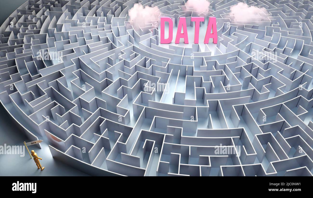 Hard journey that leads to data hi-res stock photography and images - Alamy