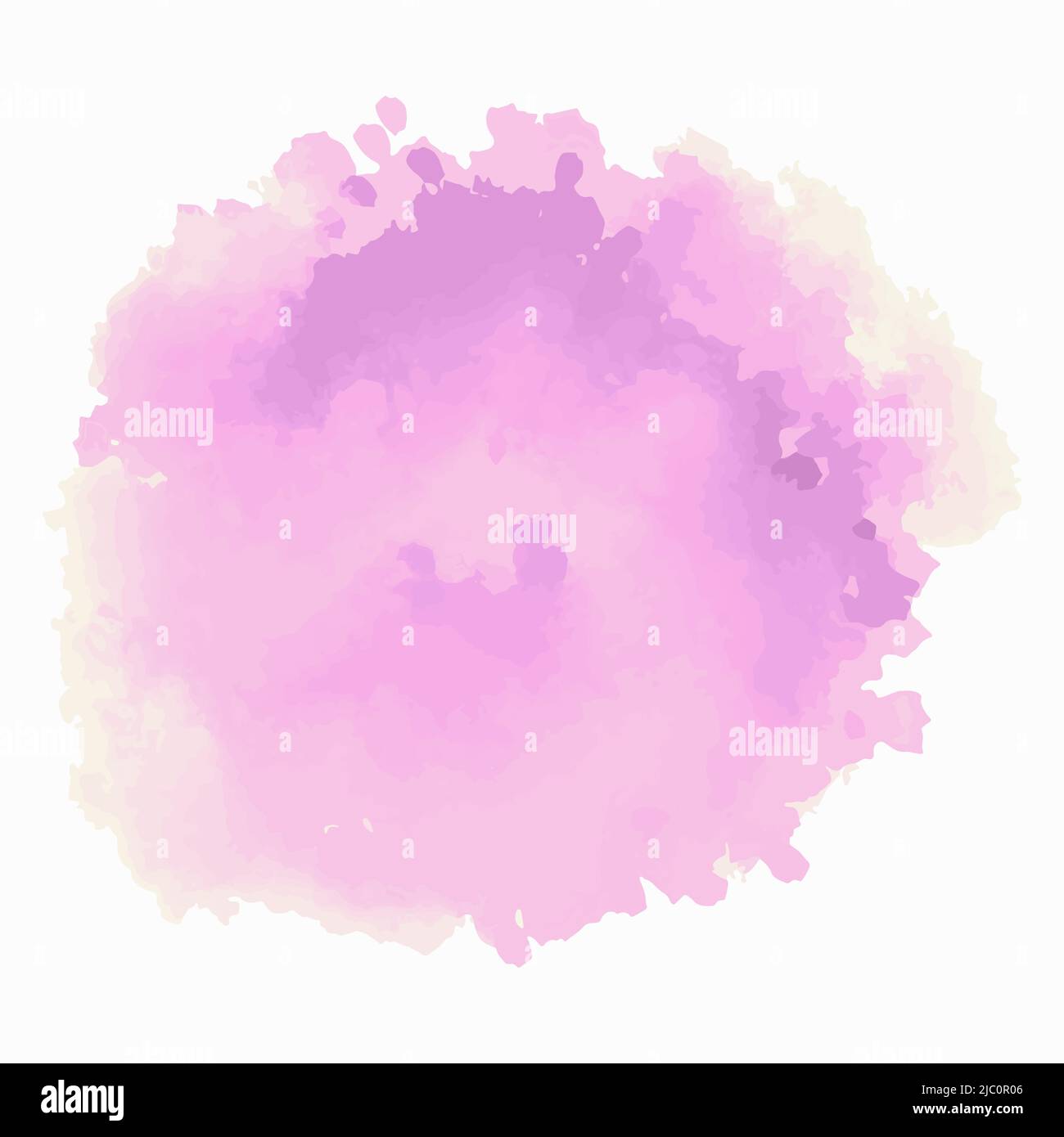 watercolor blot with smudge drips and stains, hand drawn vector element ...