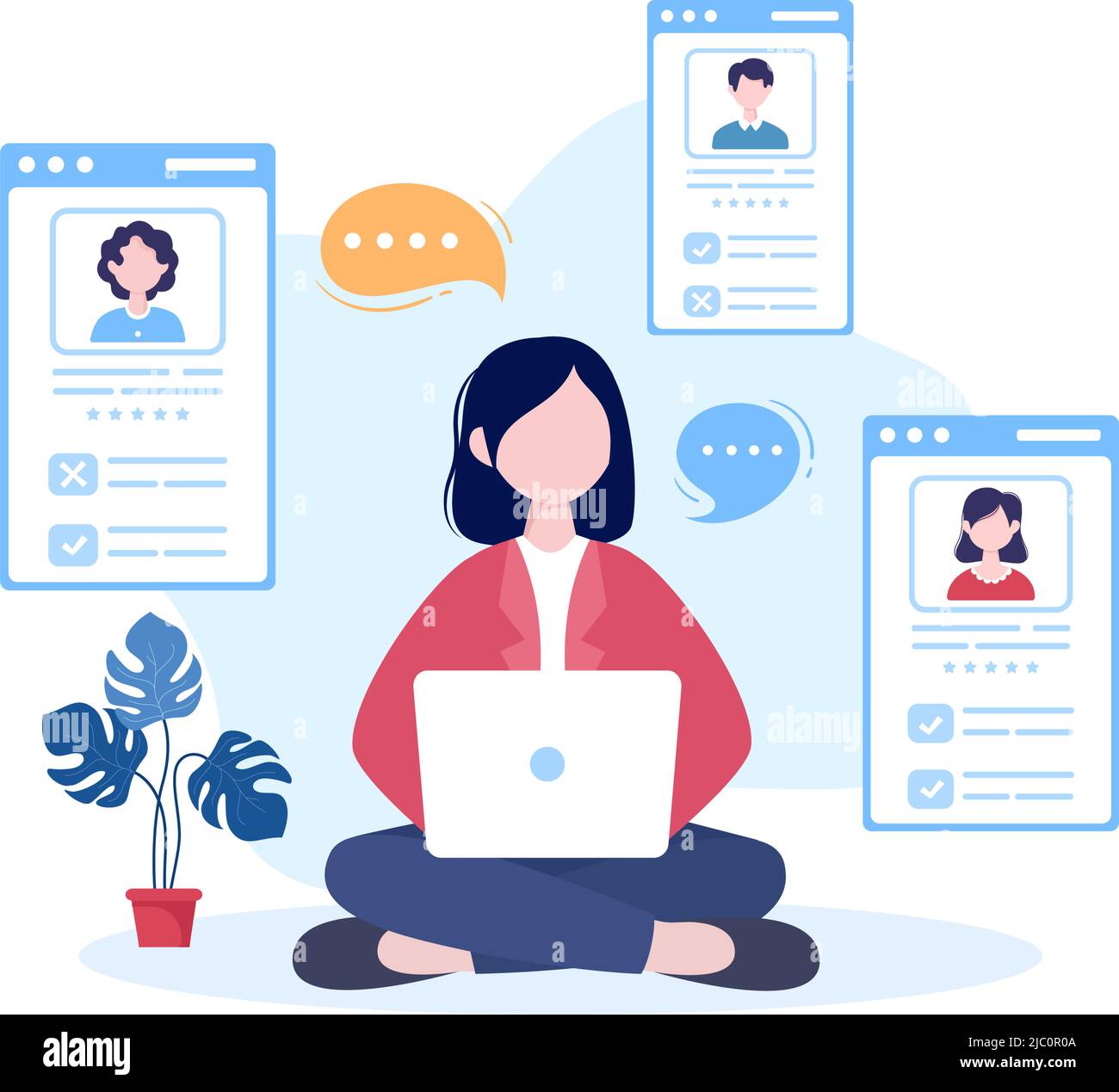 Employment Agency for Recruitment or Placement Job Service with Skilled ...