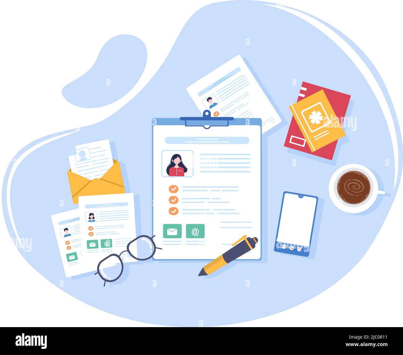 Work placement office Stock Vector Images - Alamy