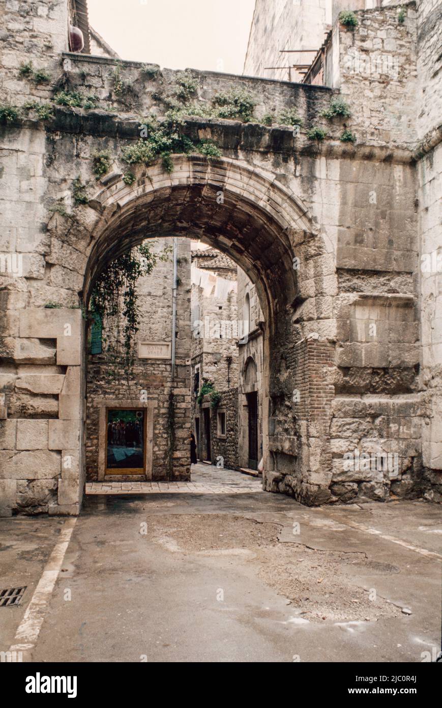 Split in former Yugoslavia (now Croatia) September 1982. Inner part of ...