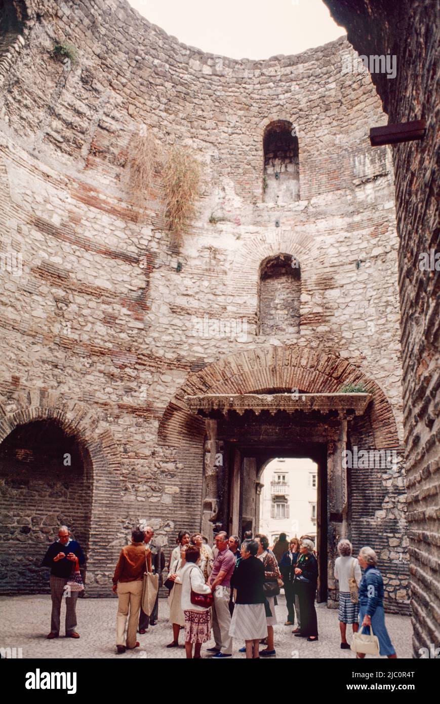 Split in former Yugoslavia (now Croatia) September 1982. Vestibule ...