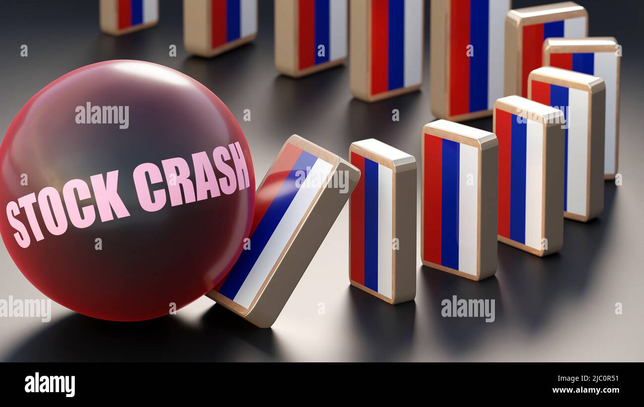 Russia and stock crash, causing a national problem and a falling ...