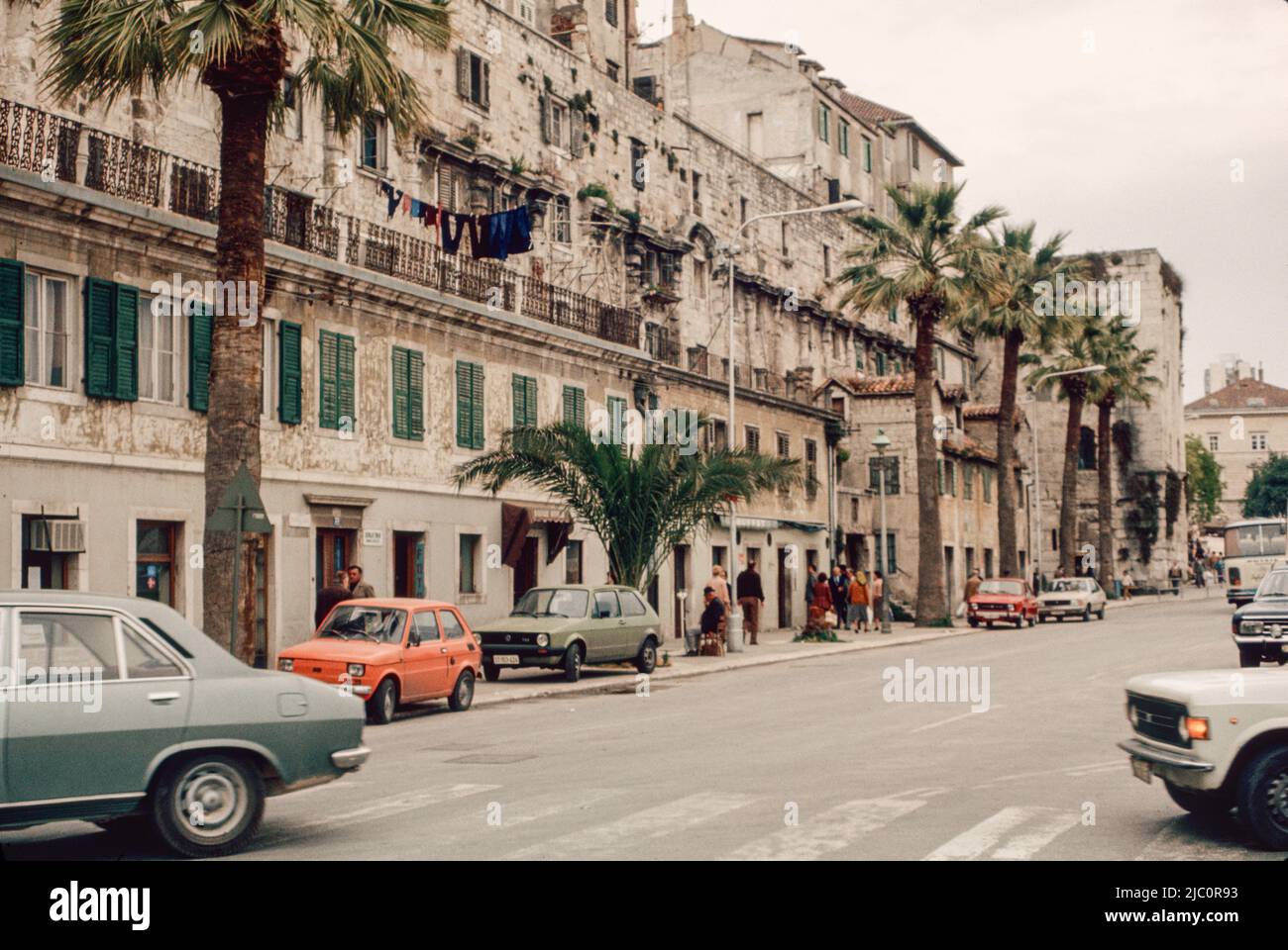 Split in former Yugoslavia (now Croatia) September 1982. South side of ...