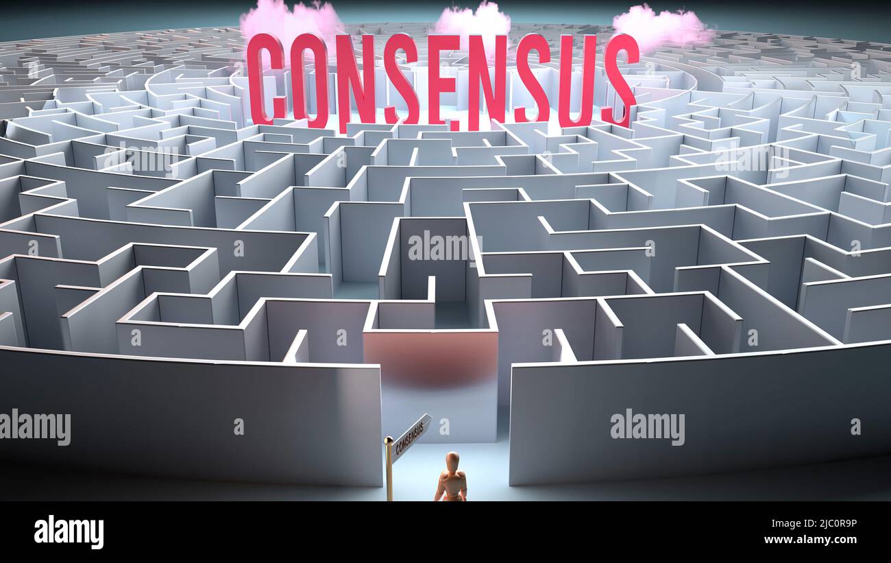 Complicated journey to consensus hi-res stock photography and images ...