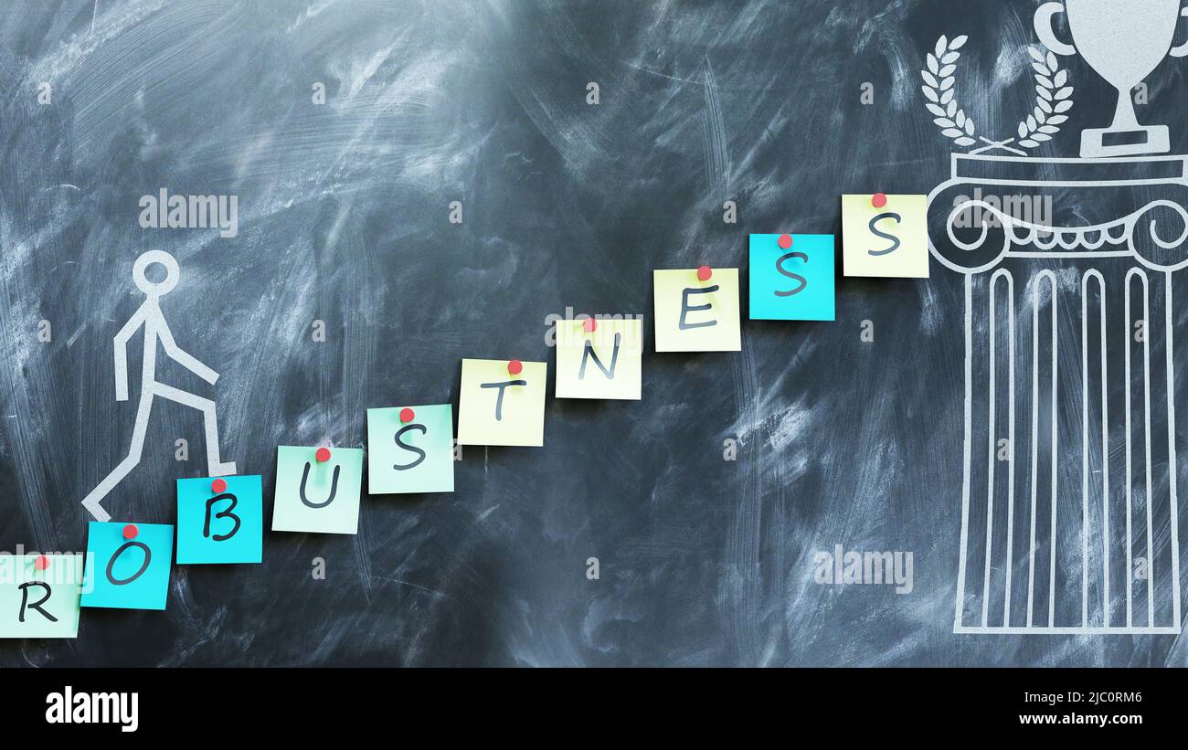 Robustness make steps to success hi-res stock photography and images ...