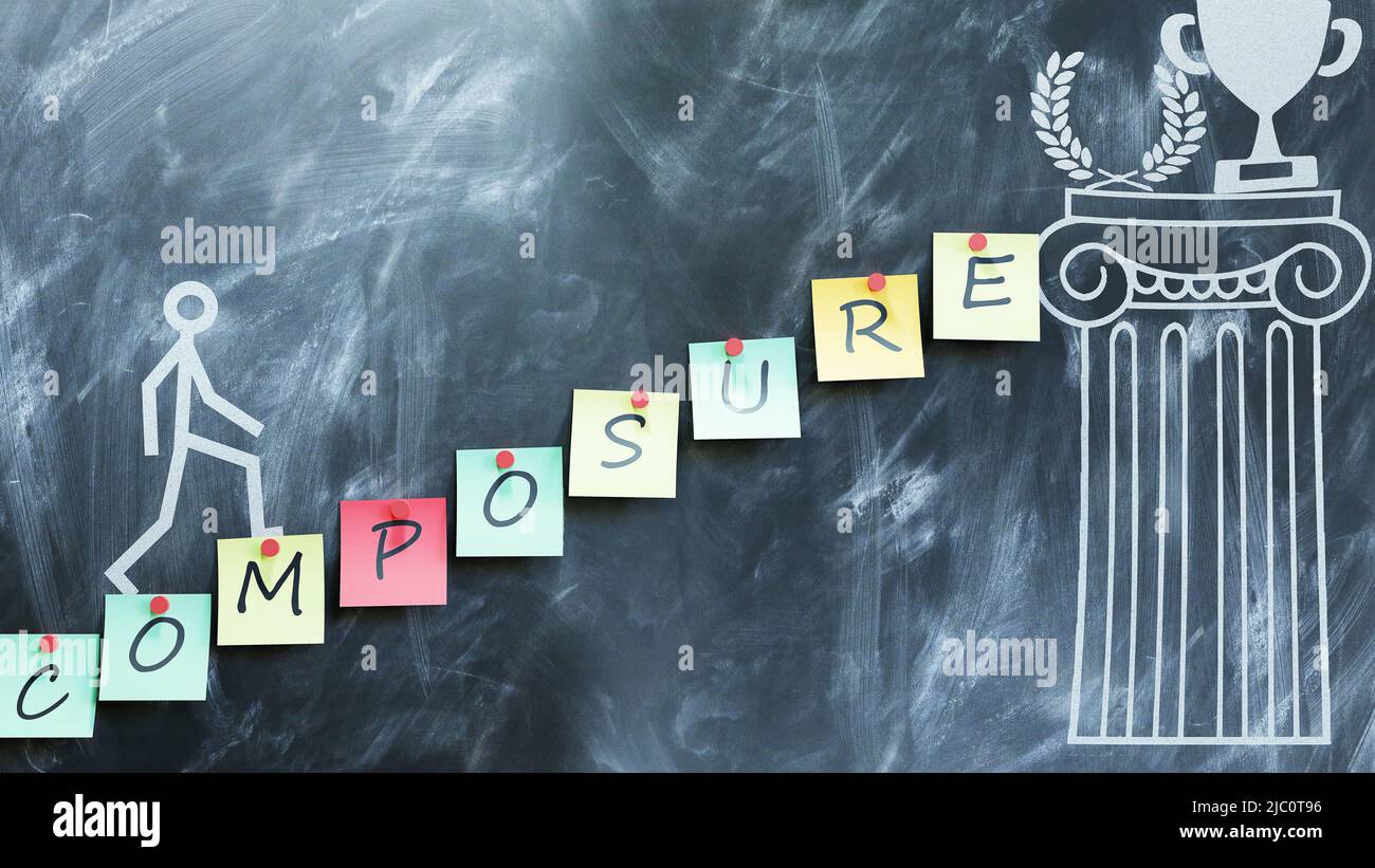 Composure make steps to success hi-res stock photography and images - Alamy