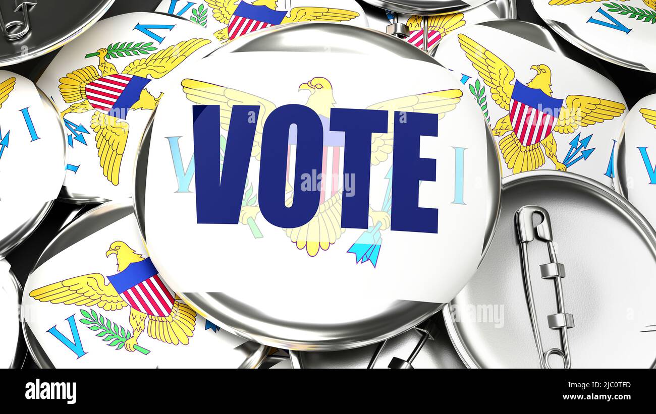 Us virgin islands flag hi-res stock photography and images - Alamy