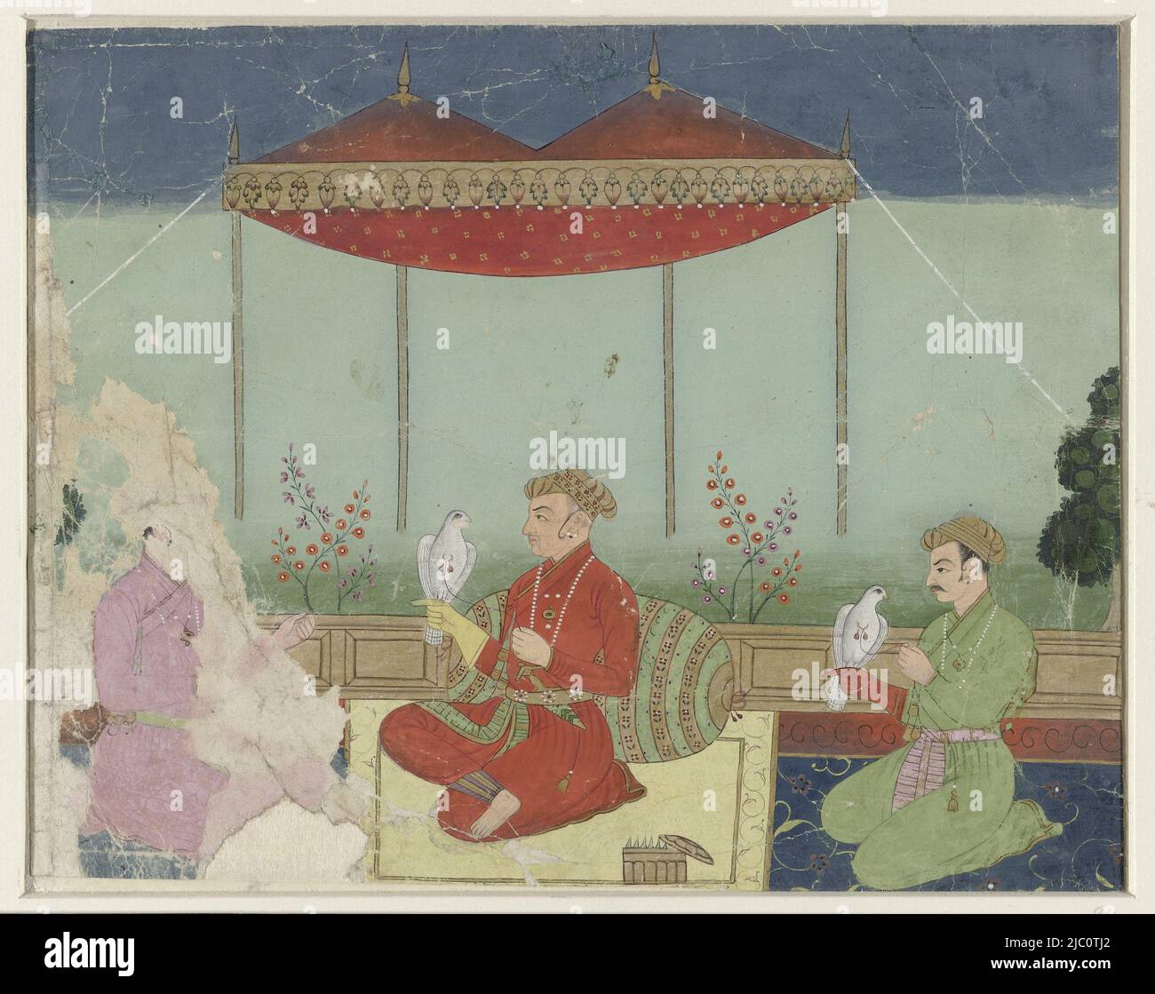 Mughal emperor jahangir sitting under hi-res stock photography and ...