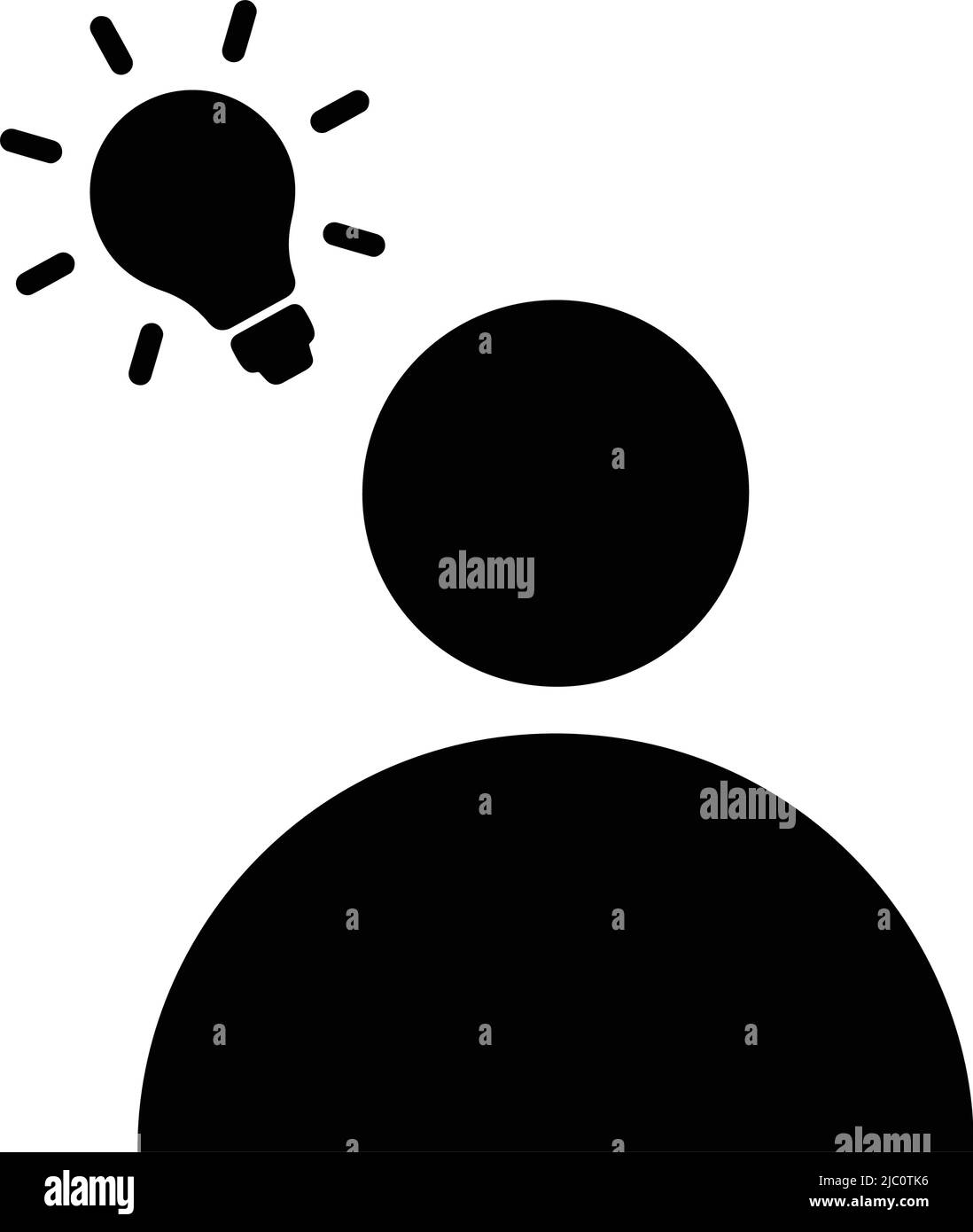 Bulb, idea, man icon - Use for commercial purposes, print media, web or ...
