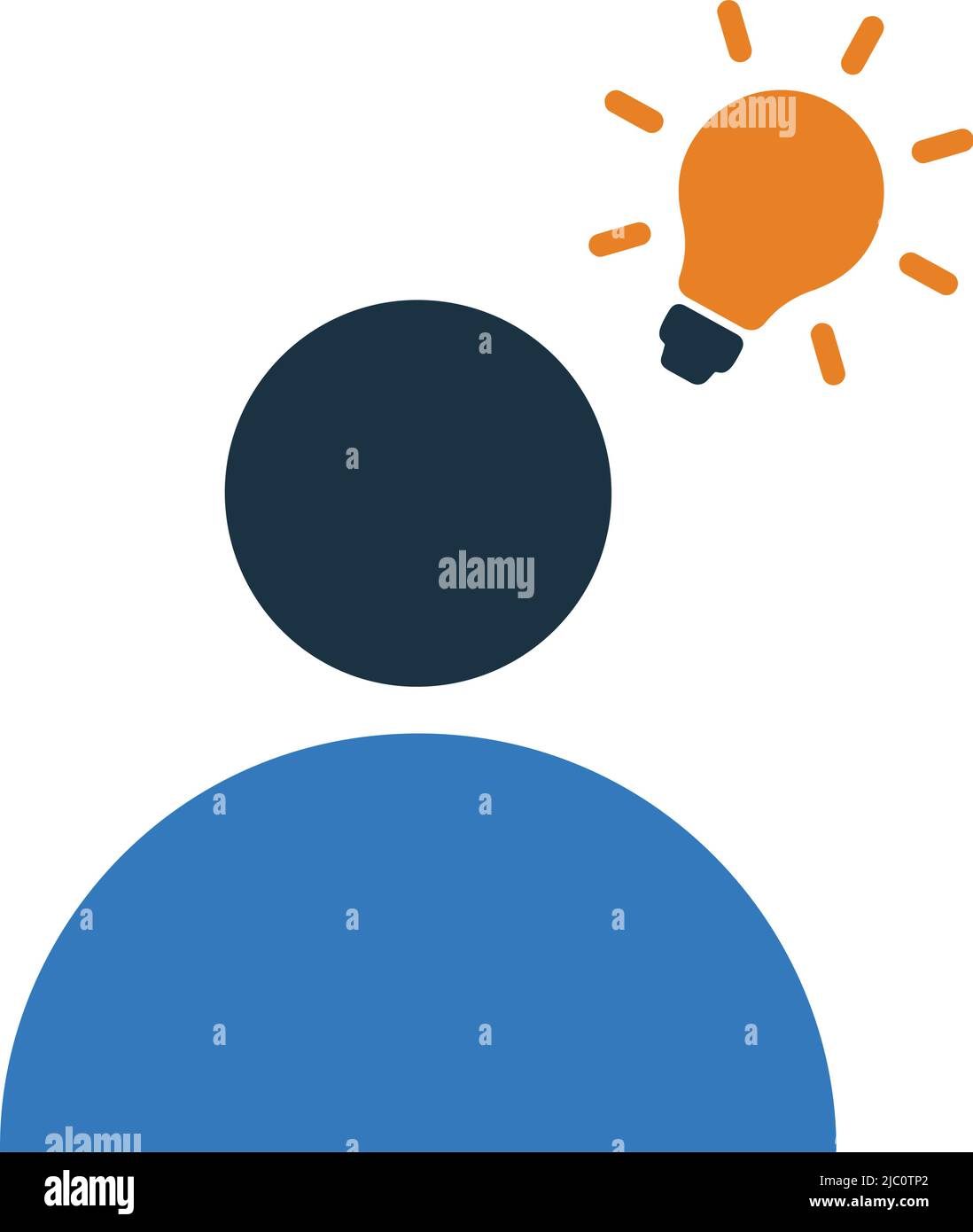 Bulb, idea, man icon - Use for commercial purposes, print media, web or ...
