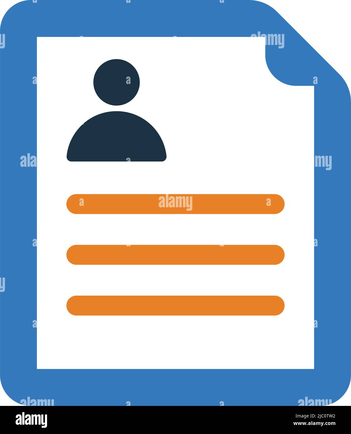 Candidates, resume, job application icon is isolated on white ...