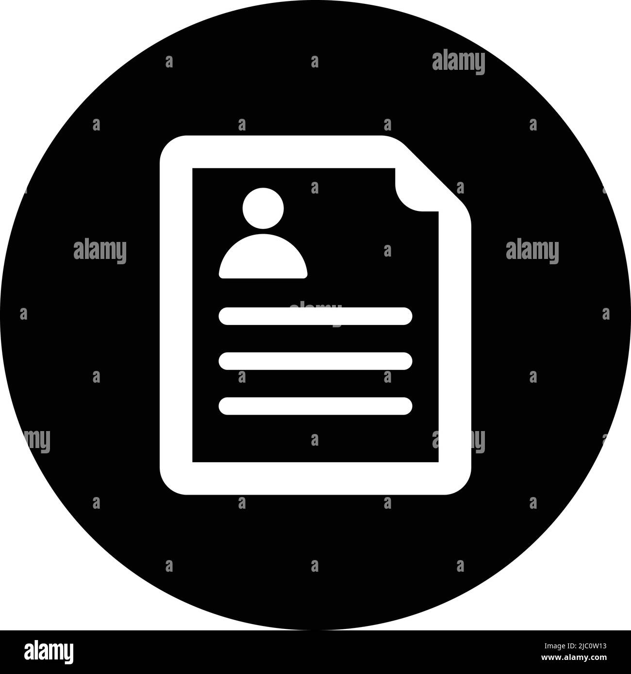 Candidates, resume, job application icon is isolated on white ...