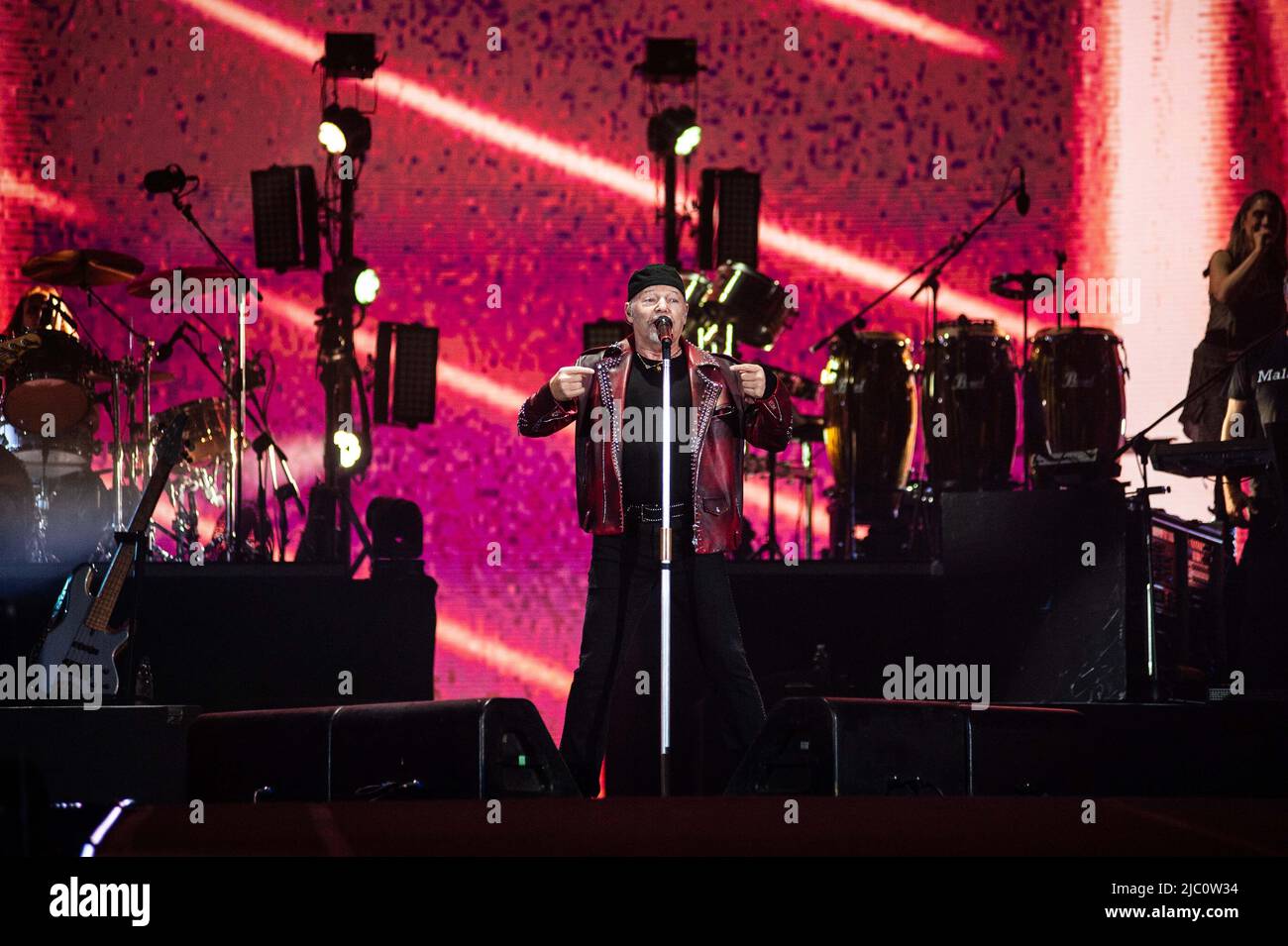 Naples, Italy, June 07, 2022, Vasco Rossi during the Italian singer ...