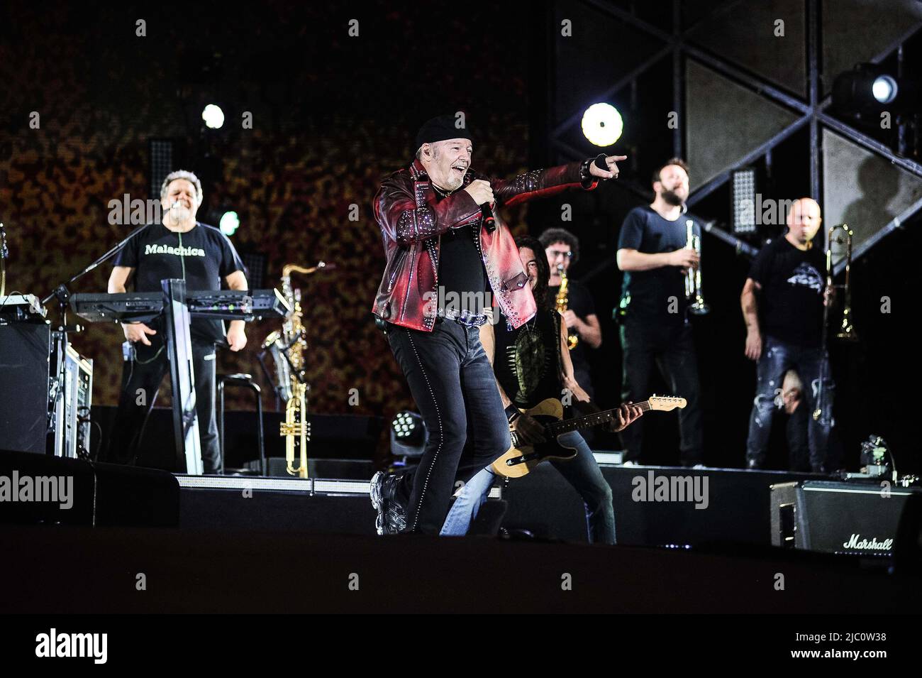 Naples, Italy, June 07, 2022, Vasco Rossi during the Italian singer ...