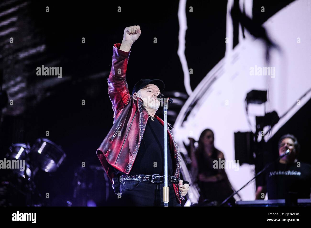 Naples, Italy, June 07, 2022, Vasco Rossi during the Italian singer ...