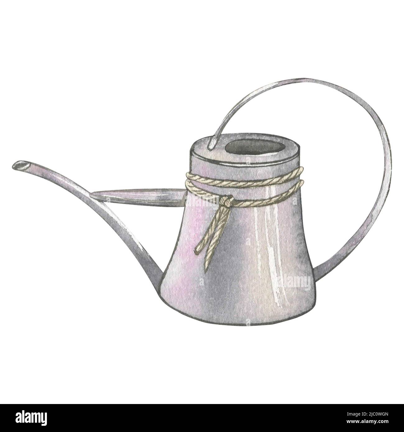 Watering Can Drawing With Pencil
