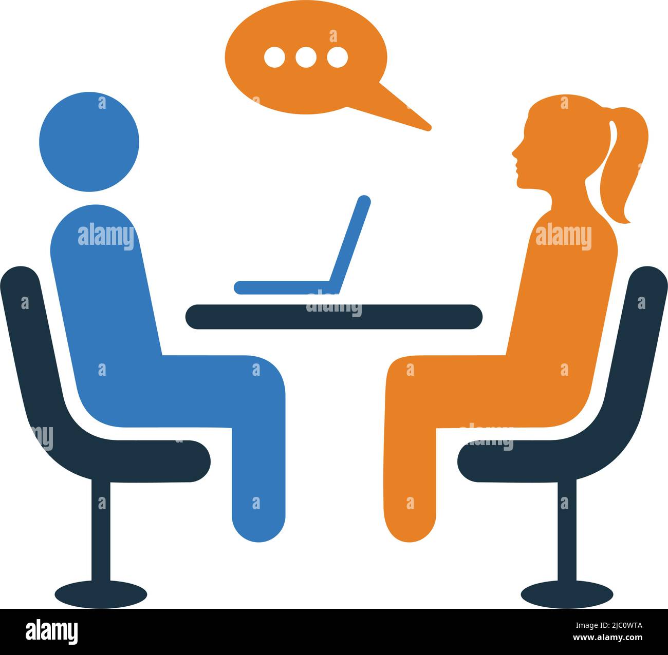 Interview, speech, woman icon - Vector EPS file. Perfect use for print ...