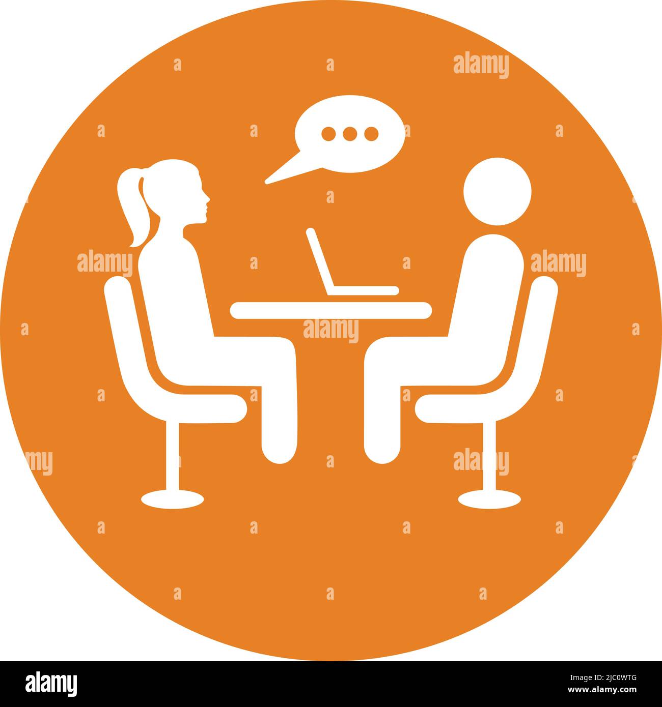 Interview, speech, woman icon - Vector EPS file. Perfect use for print ...