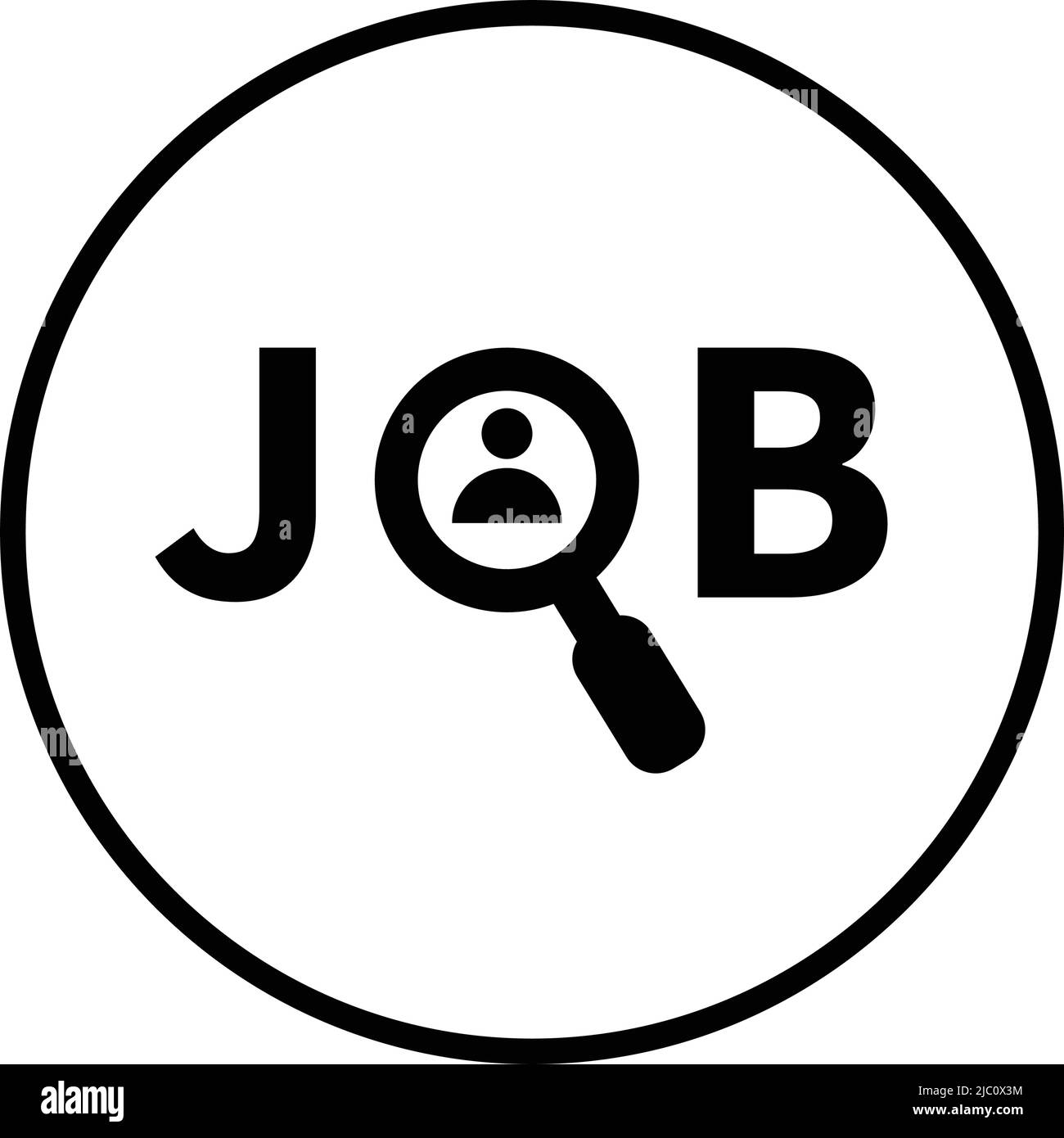Job, magnifier, search icon - Vector EPS file. Perfect use for print ...