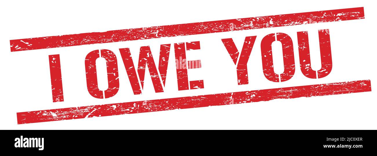 I owe you stamp hi-res stock photography and images - Alamy