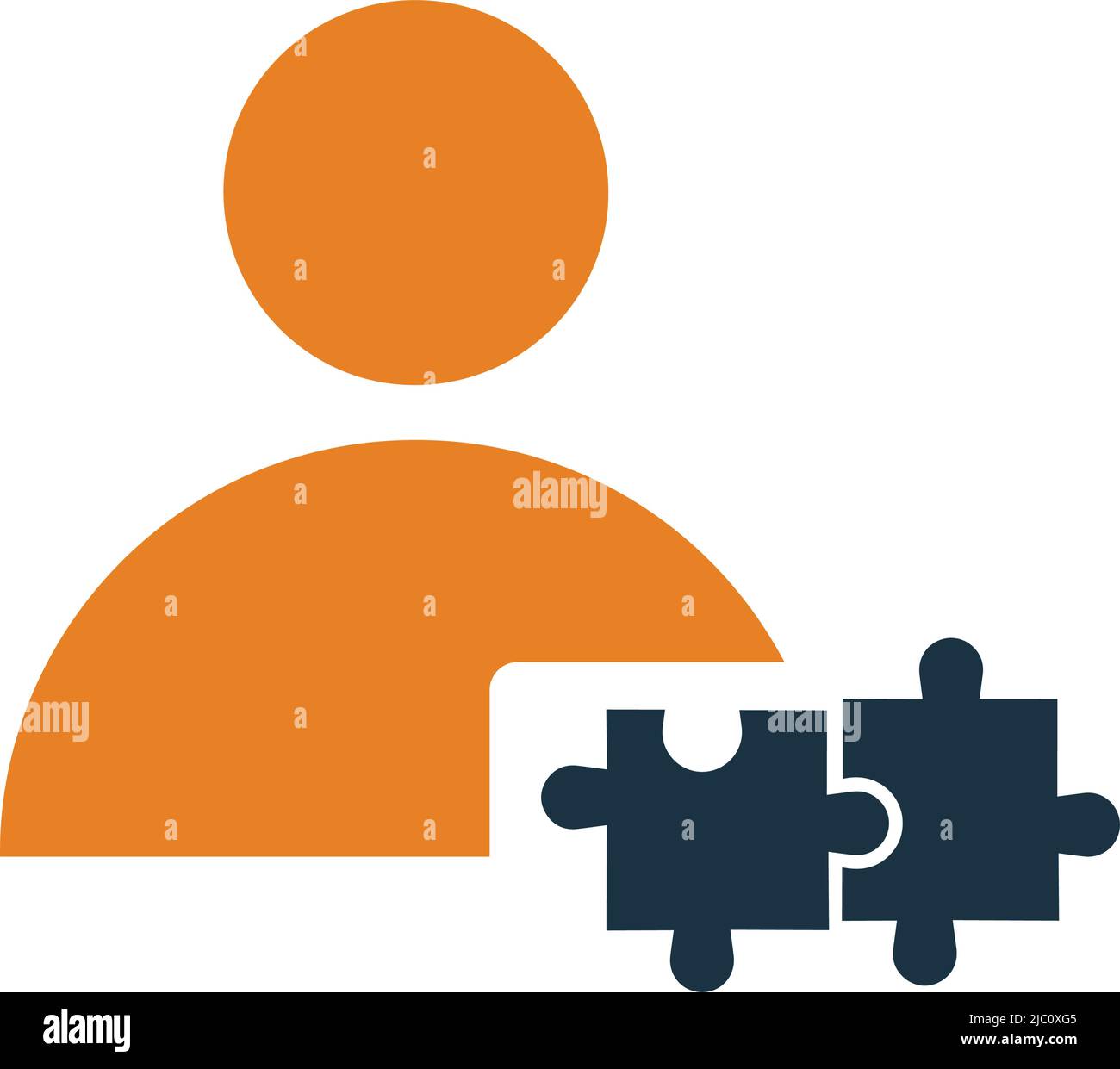 Man, puzzle, teamwork icon - Simple editable vector EPS file Stock ...