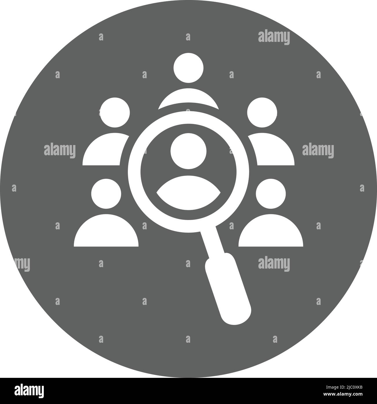 People, search, human resources icon - Simple editable vector EPS file ...
