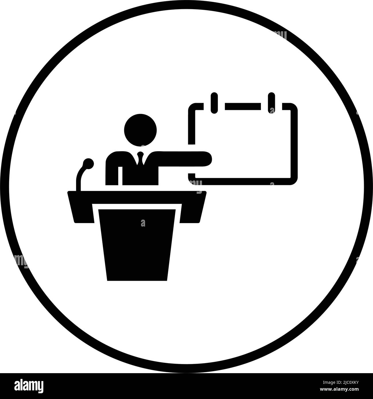 Presentation, speech, talk icon - Simple editable vector EPS file Stock ...