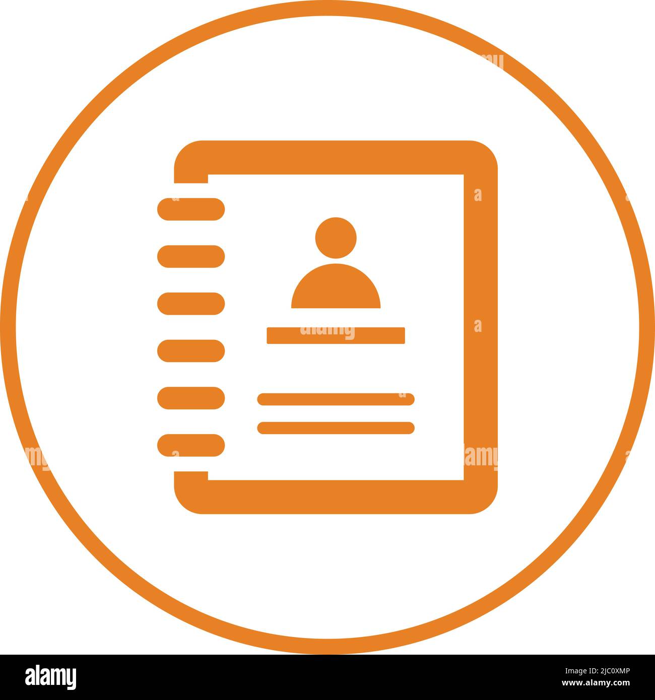 List of contacts Stock Vector Images - Alamy