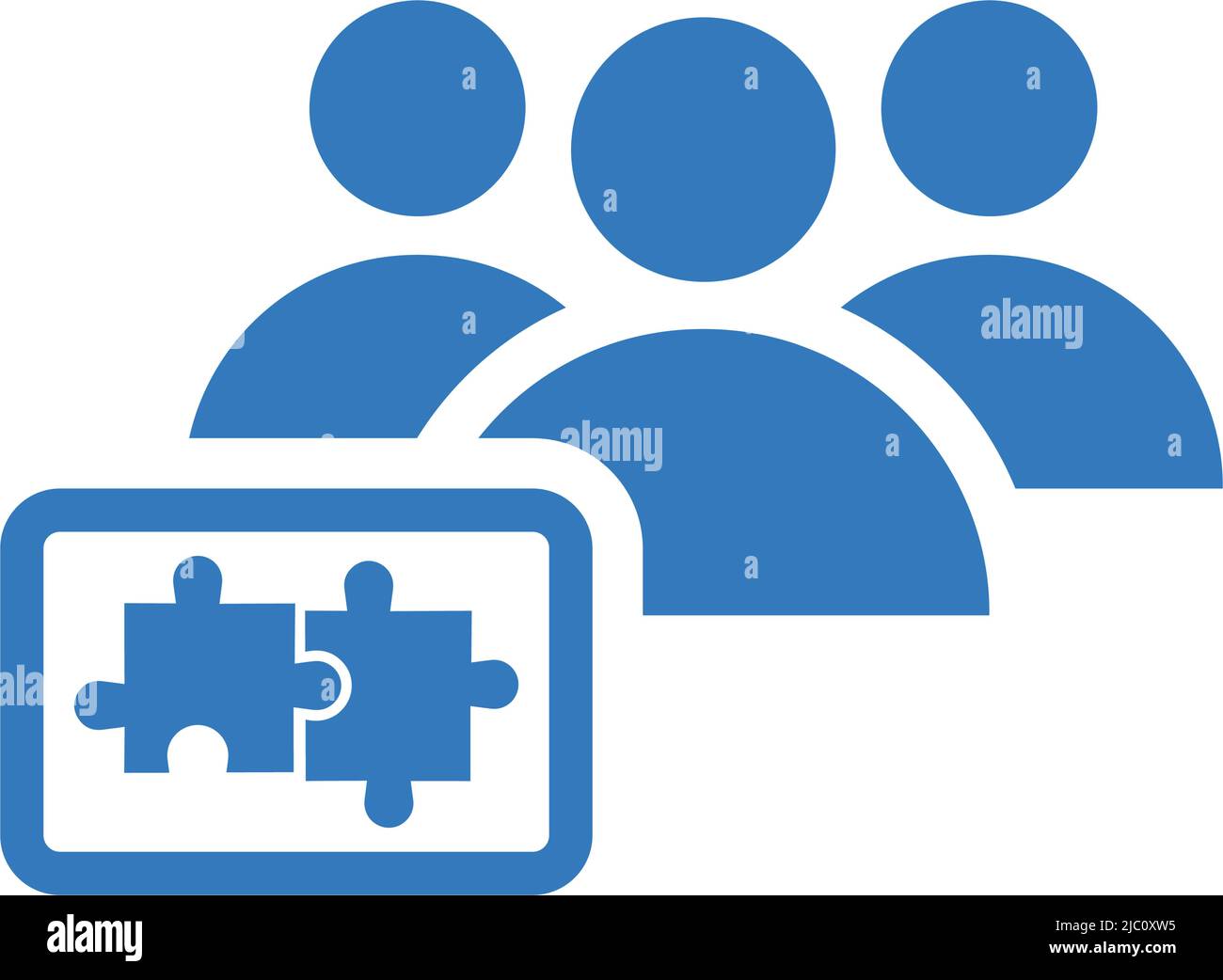 Puzzle, strategy, teamwork icon - Simple editable vector EPS file Stock ...