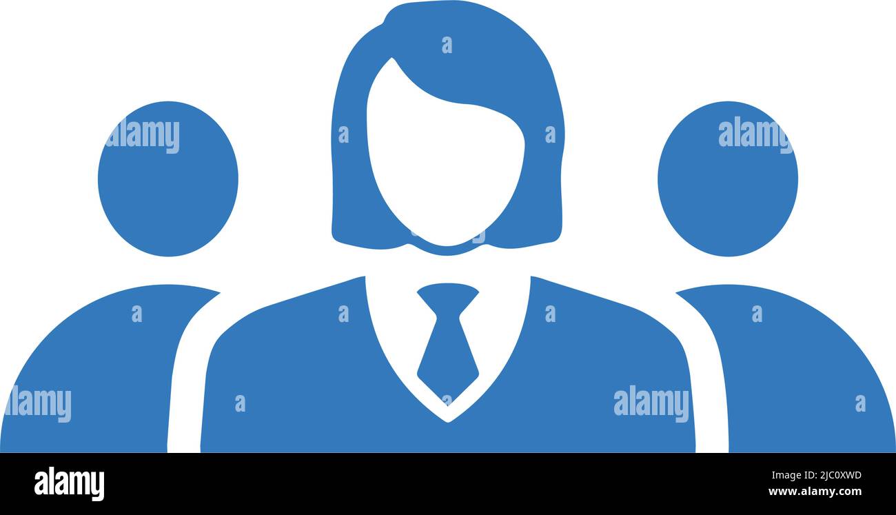 Leader, team, woman icon - Simple editable vector EPS file Stock Vector ...