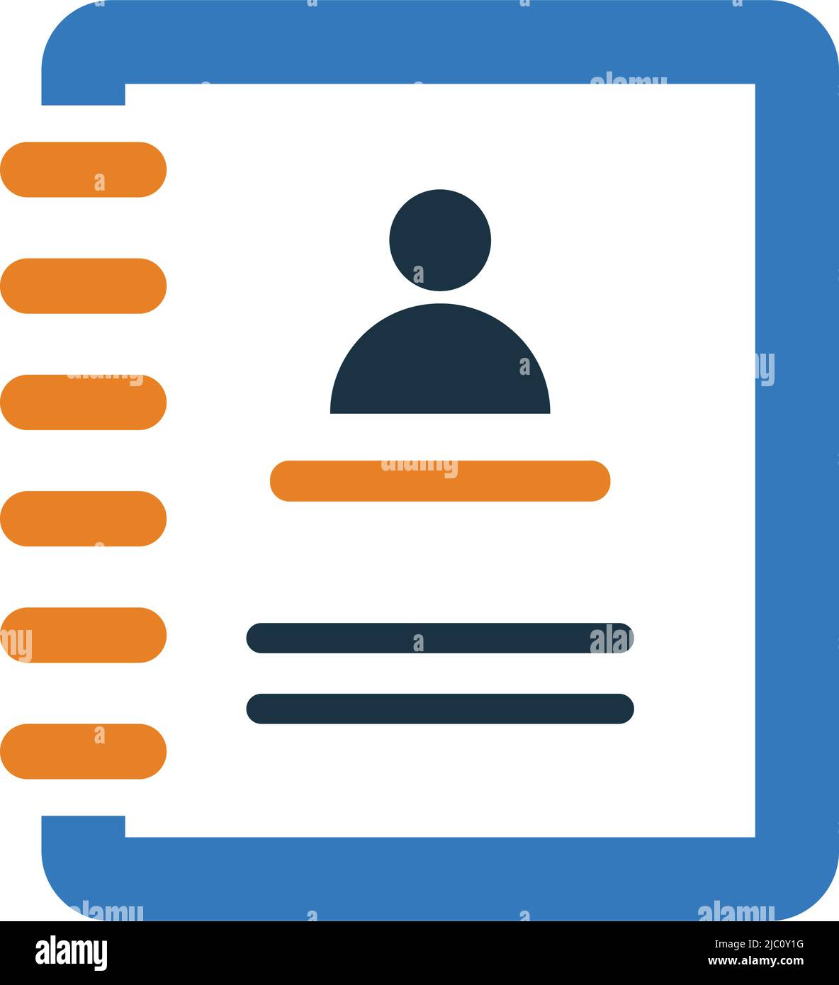 Profile, resources, contact list icon - Simple editable vector EPS file ...