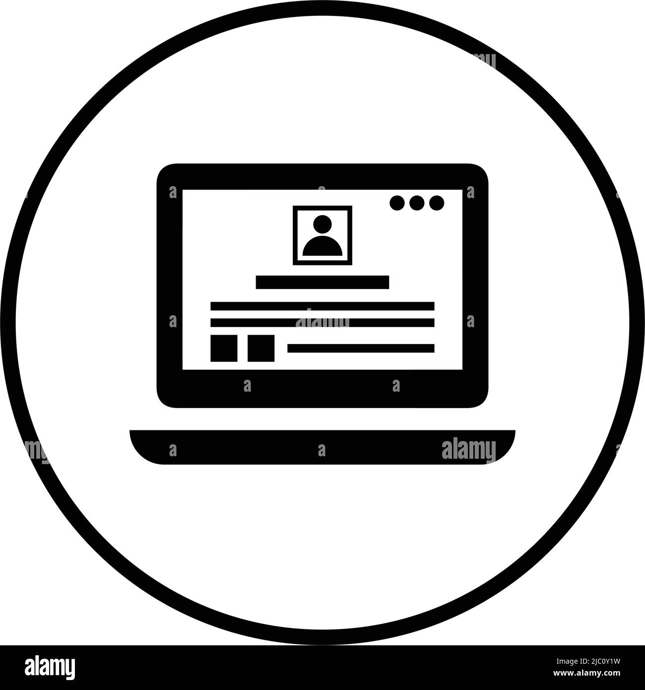 Portfolio, resume, job icon - Simple editable vector EPS file Stock ...