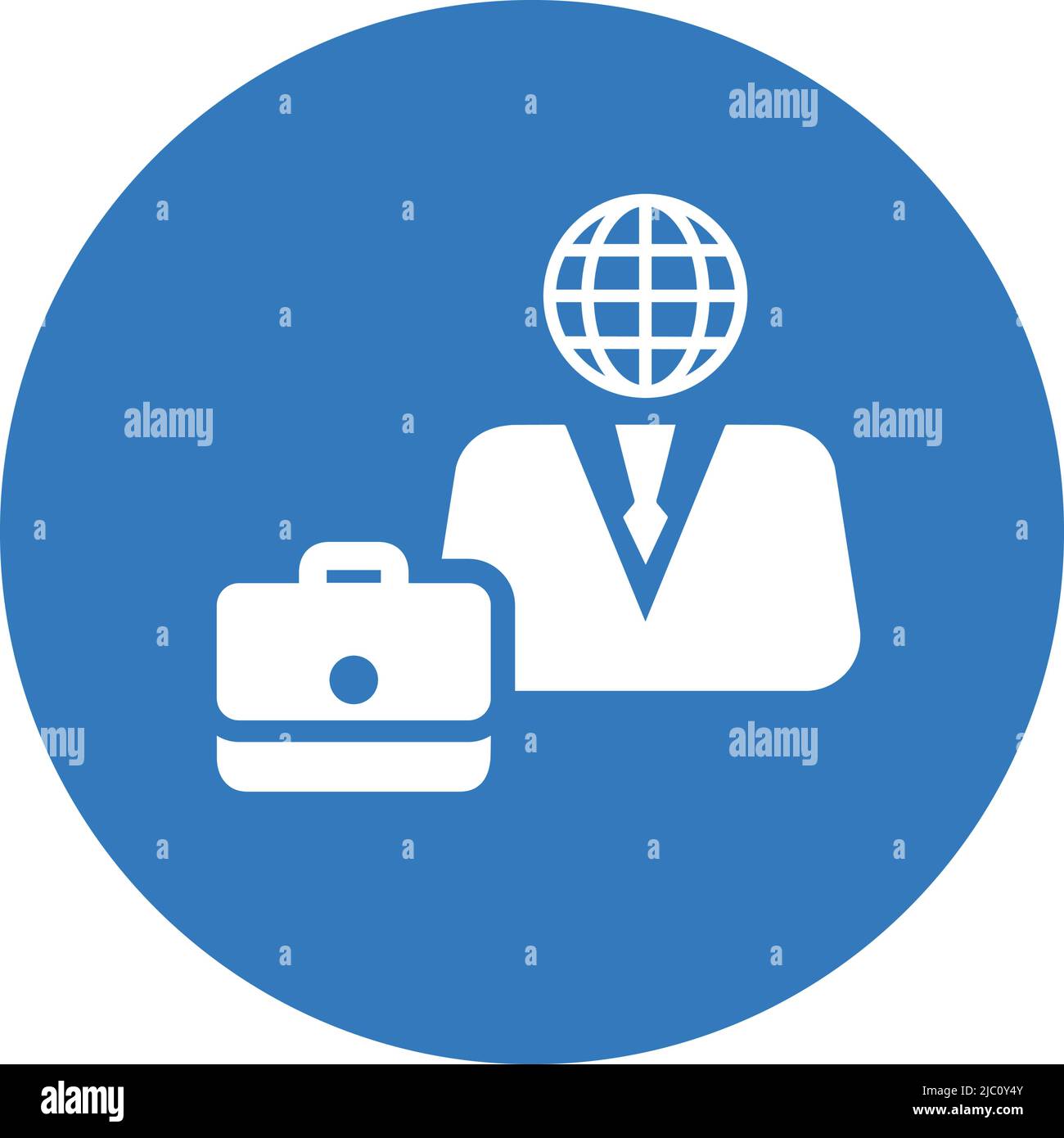 Global business icon - Simple editable vector EPS file Stock Vector ...
