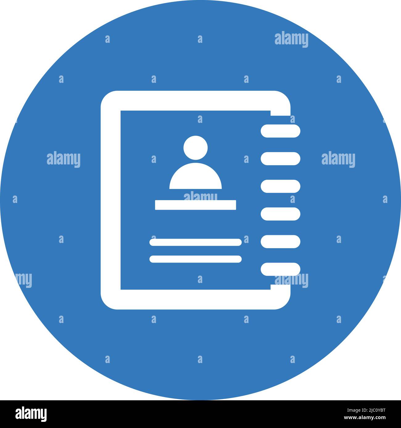Profile, resources, contact list icon - Simple editable vector EPS file ...