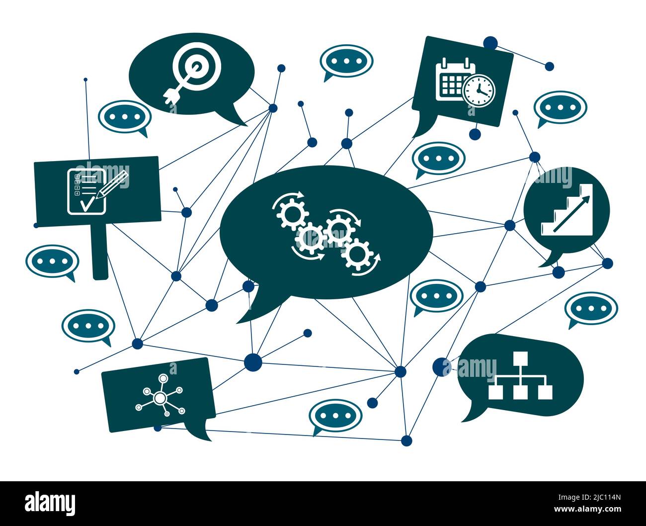 Business workflow on goal Cut Out Stock Images & Pictures - Alamy