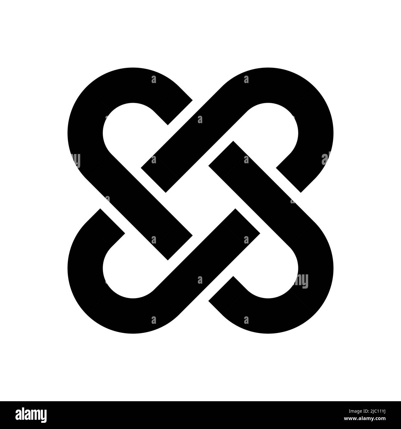 Two loops Stock Vector Images - Alamy