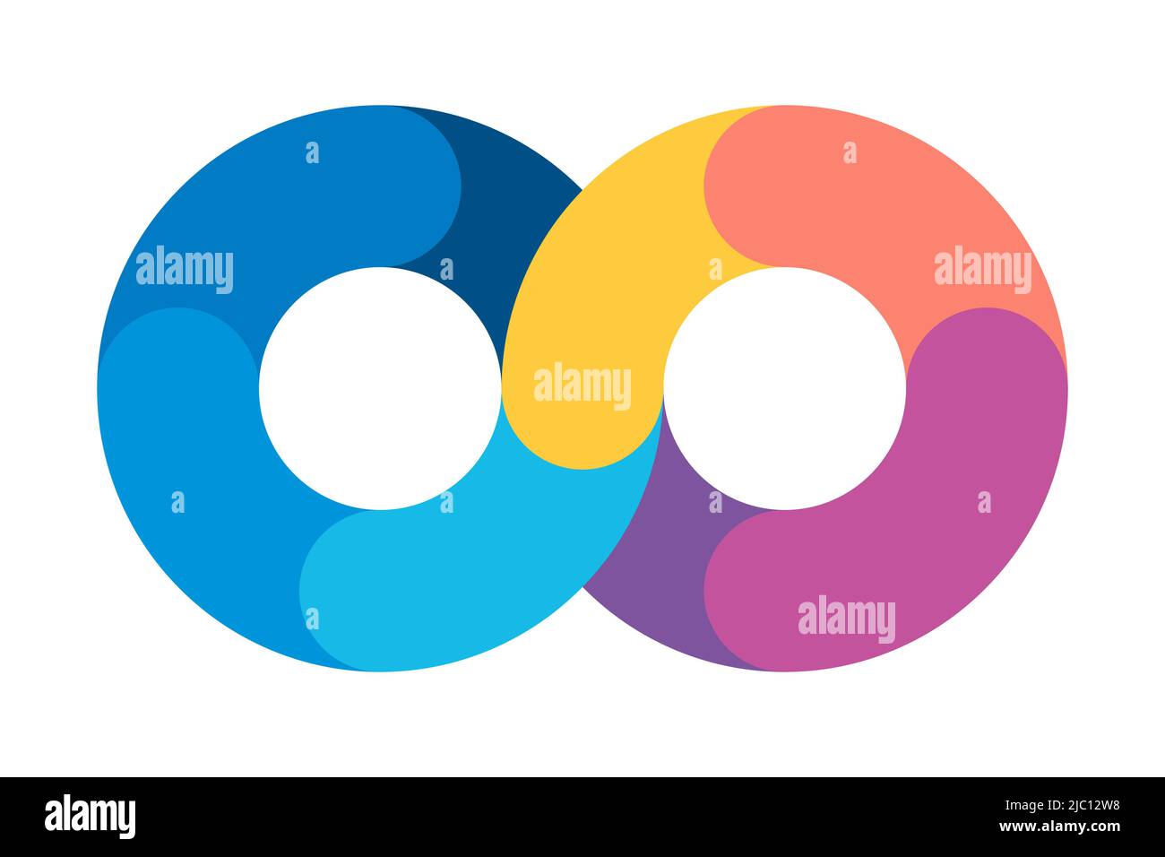 Colorful infinity symbol vector icon Stock Vector Image & Art - Alamy