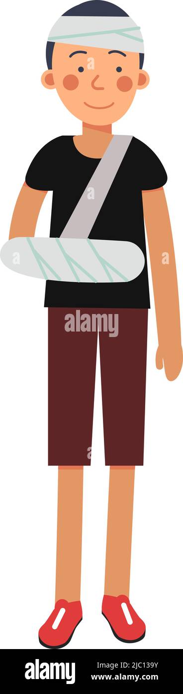 Cute boy broken arm hi-res stock photography and images - Alamy