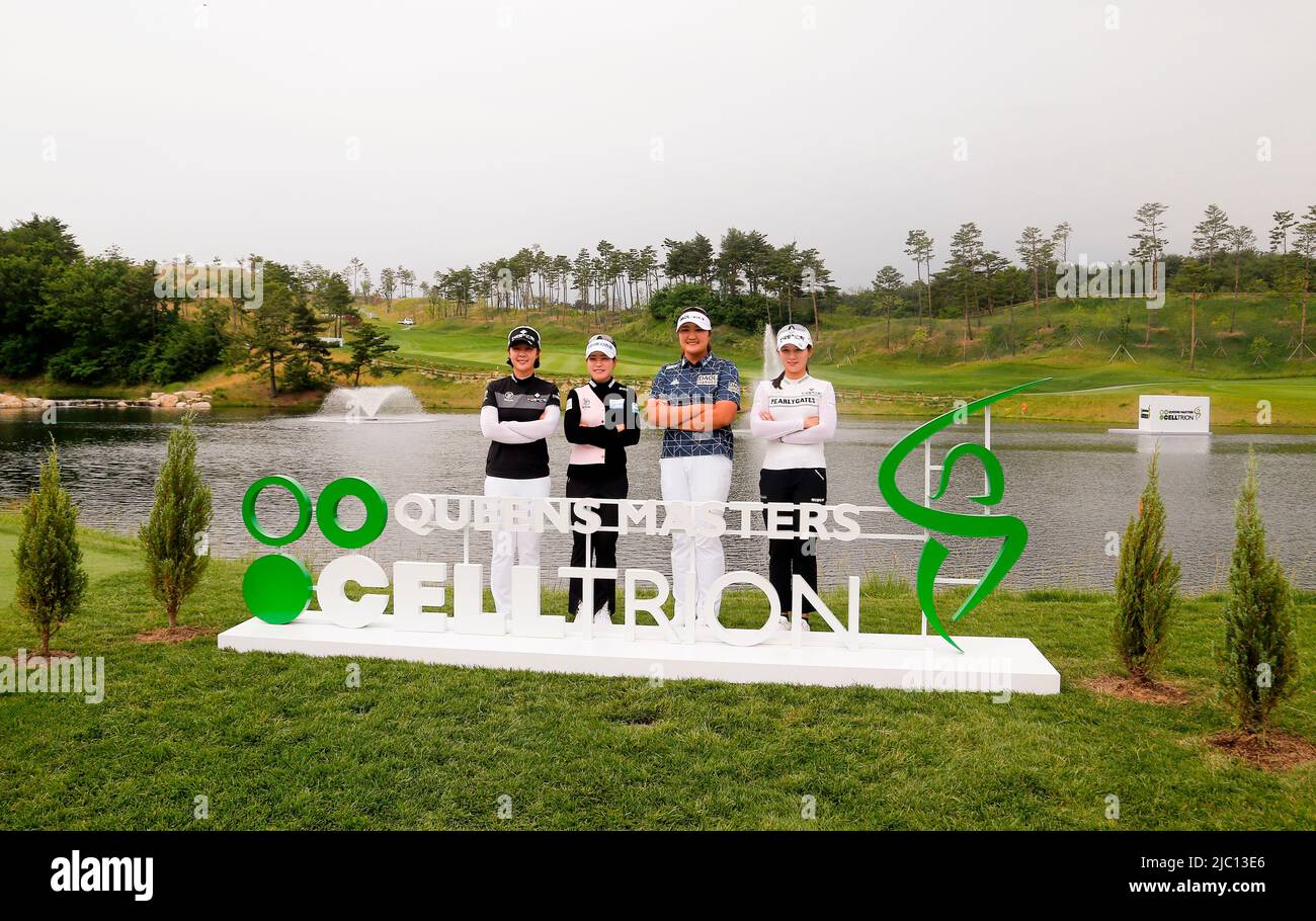 (L-R) Park Ji-Young, Park Min-Ji, Ryu Hae-Ran, Park Hyun-Kyung, June 9 ...