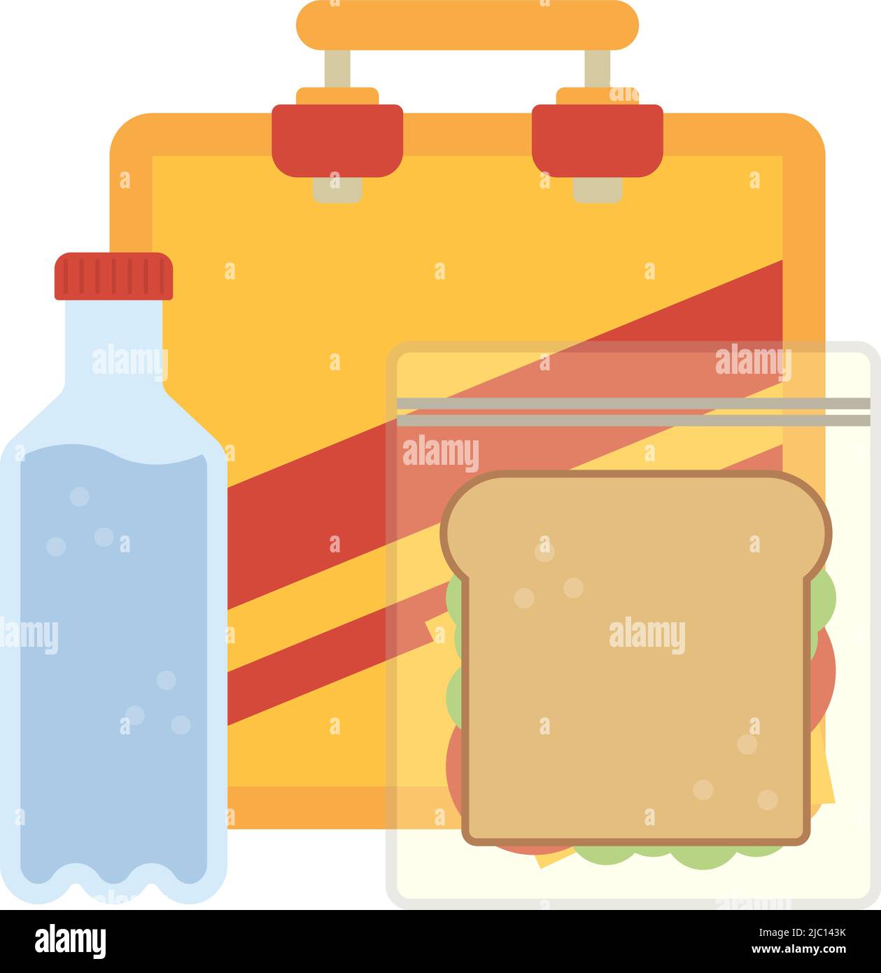 Lunch water bottle icon Cut Out Stock Images & Pictures - Alamy