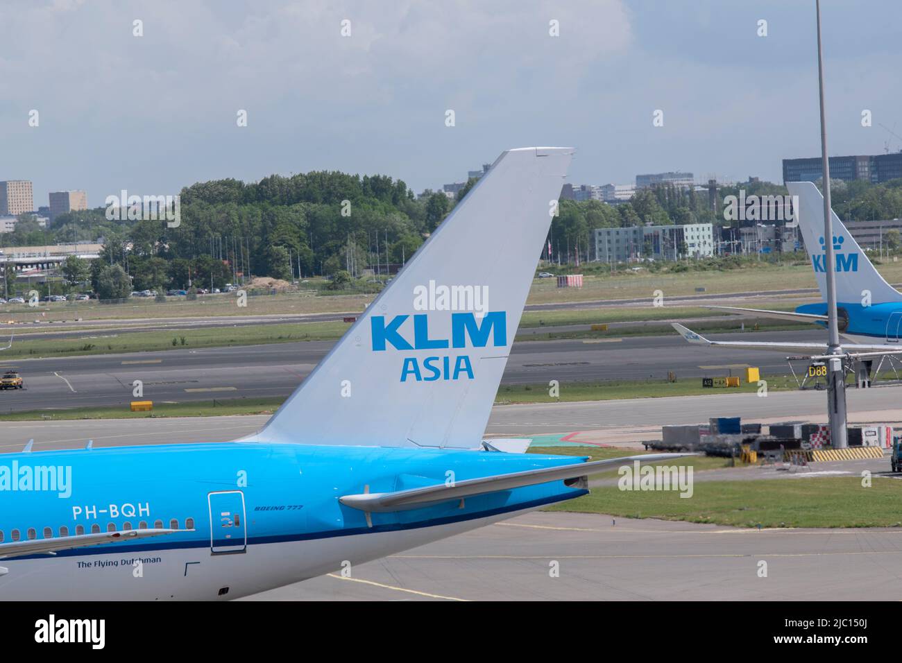 KLM Logo On A Plane At Schiphol Airport The Netherlands 25-5-2022 Stock ...