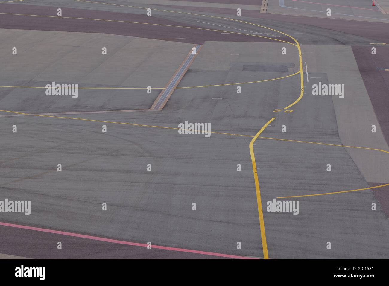 Asphalt On The Runway At Schiphol At Schiphol Airport The Netherlands ...