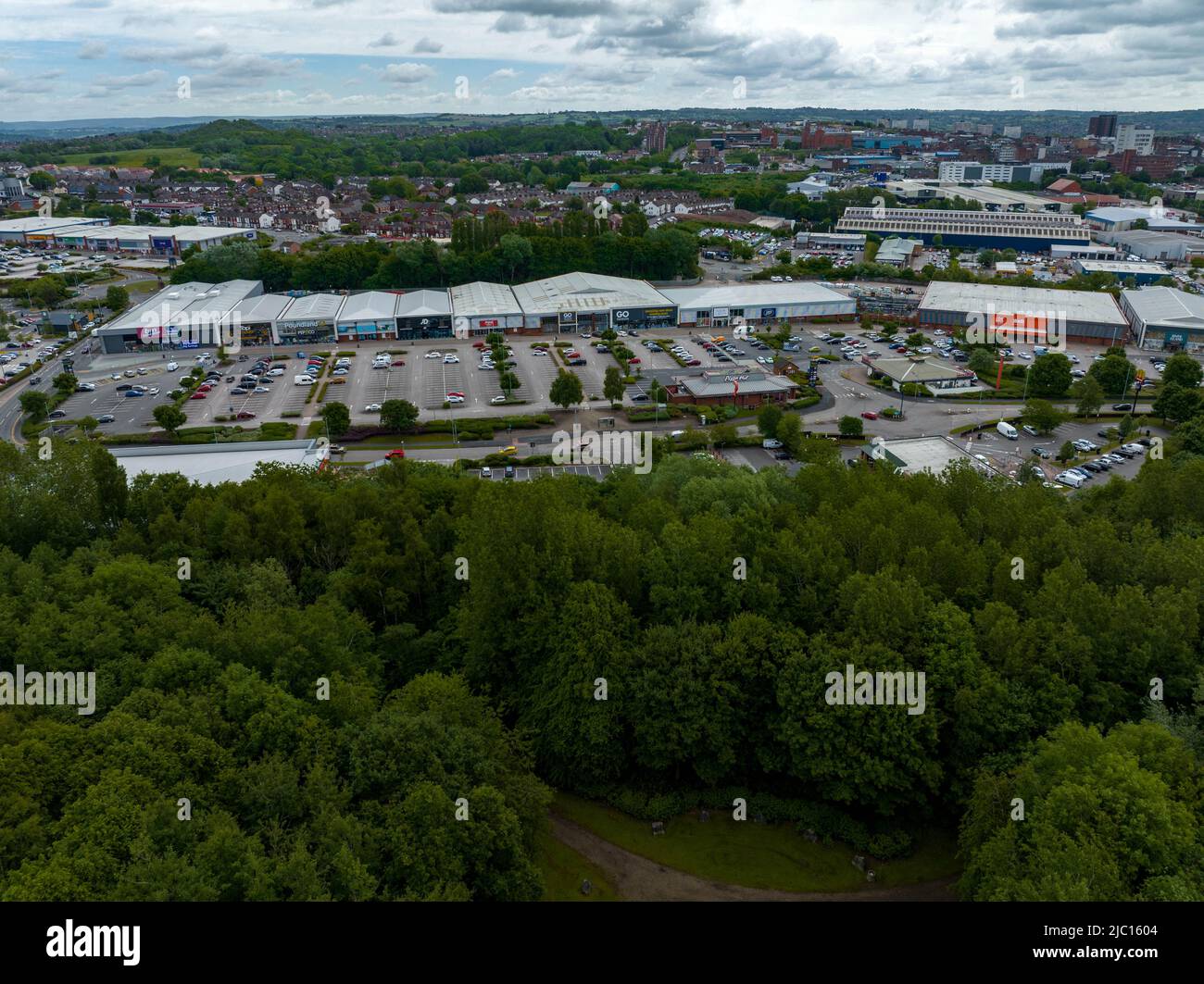 Festival Park Retail Park Stoke on Trent Staffordshire Stock Photo - Alamy