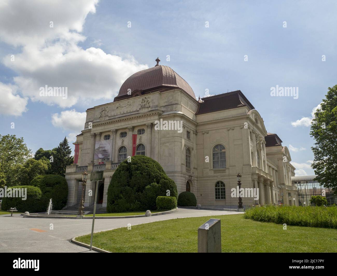 Graz Austria historical Opera building view city Stock Photo - Alamy