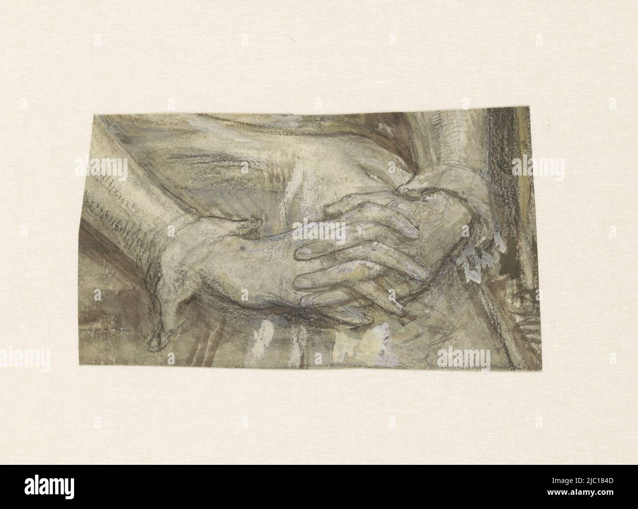 Study two folded hands hi-res stock photography and images - Alamy