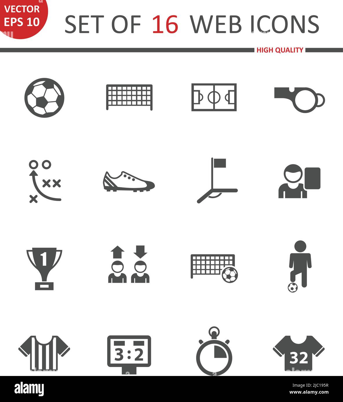 Football web icons Stock Vector Image & Art - Alamy