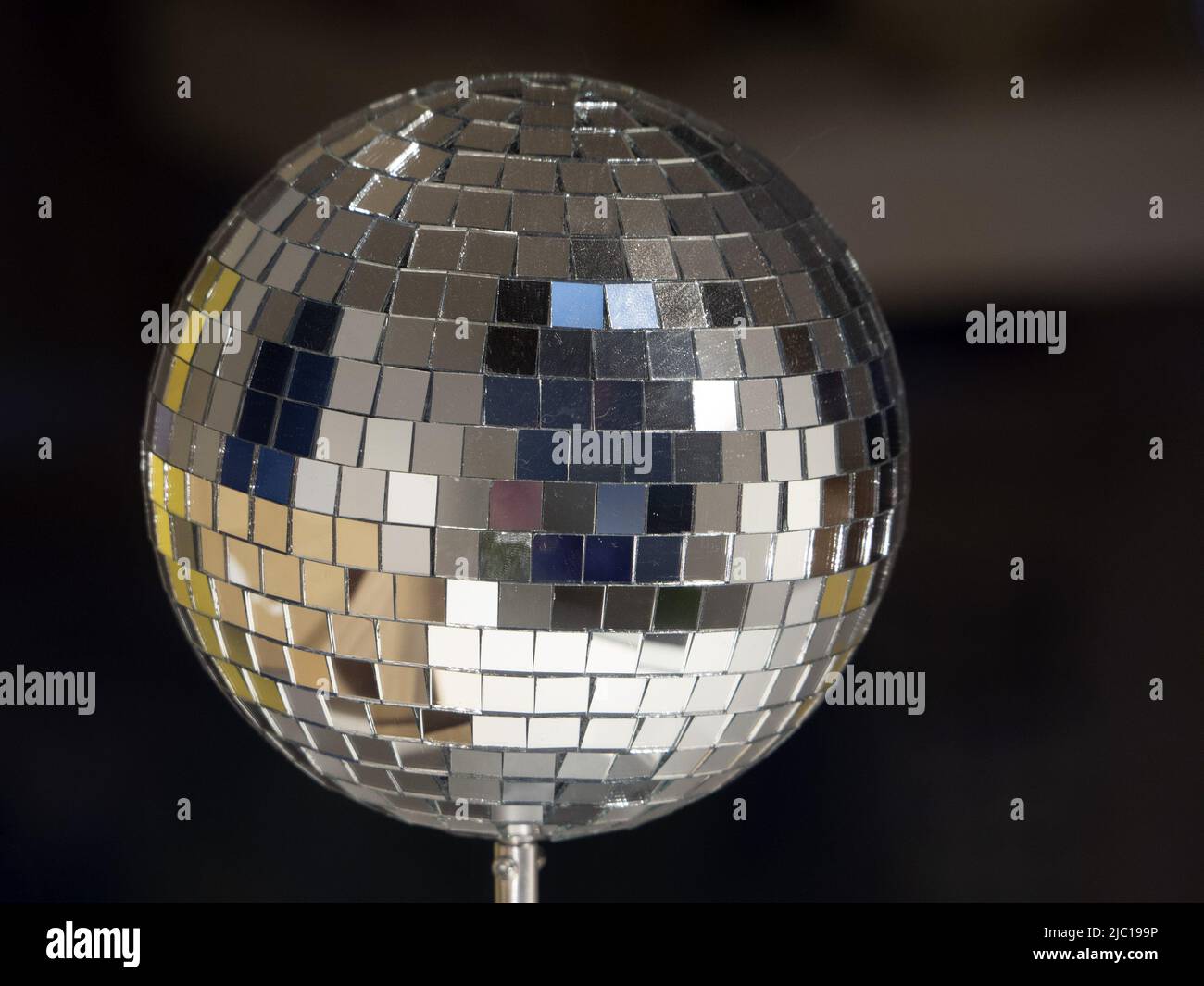 mirror dance rotating ball detail close up Stock Photo - Alamy