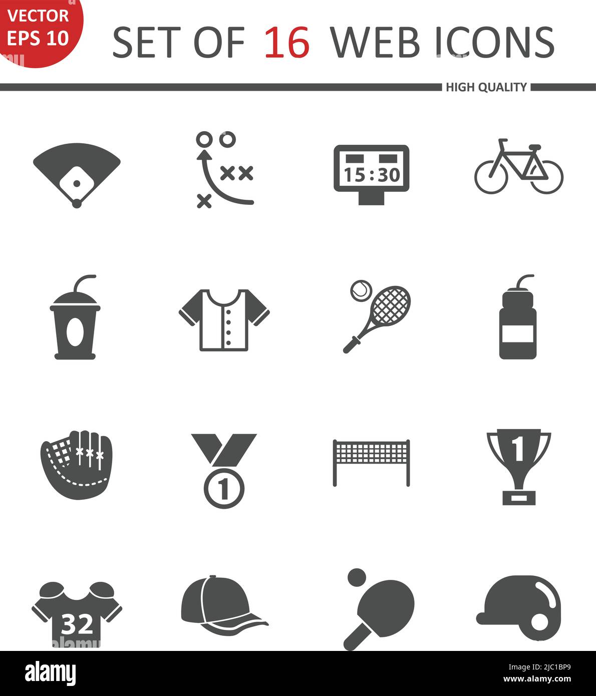 Sport web icons Stock Vector Image & Art - Alamy