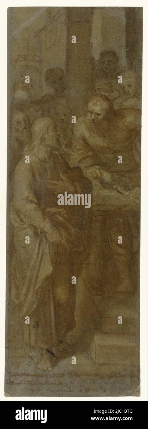 Design for a painting, Vocation of Matthew, draughtsman: Otto van Veen ...